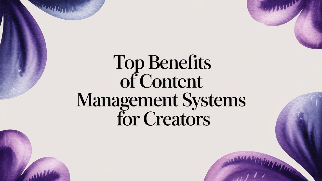 Top Benefits of Content Management Systems for Creators