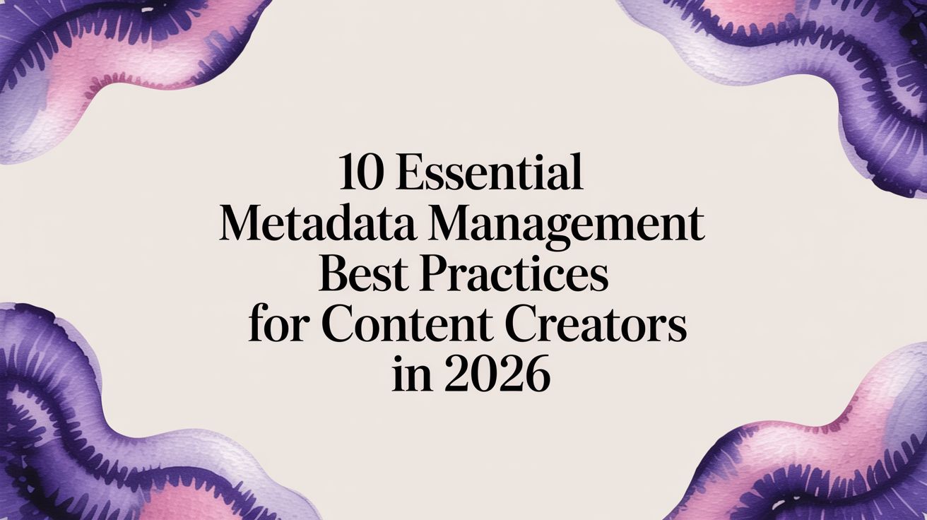 10 Essential Metadata Management Best Practices for Content Creators in ...