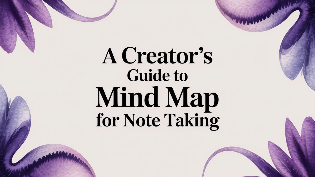 A Creator's Guide to Mind Map for Note Taking